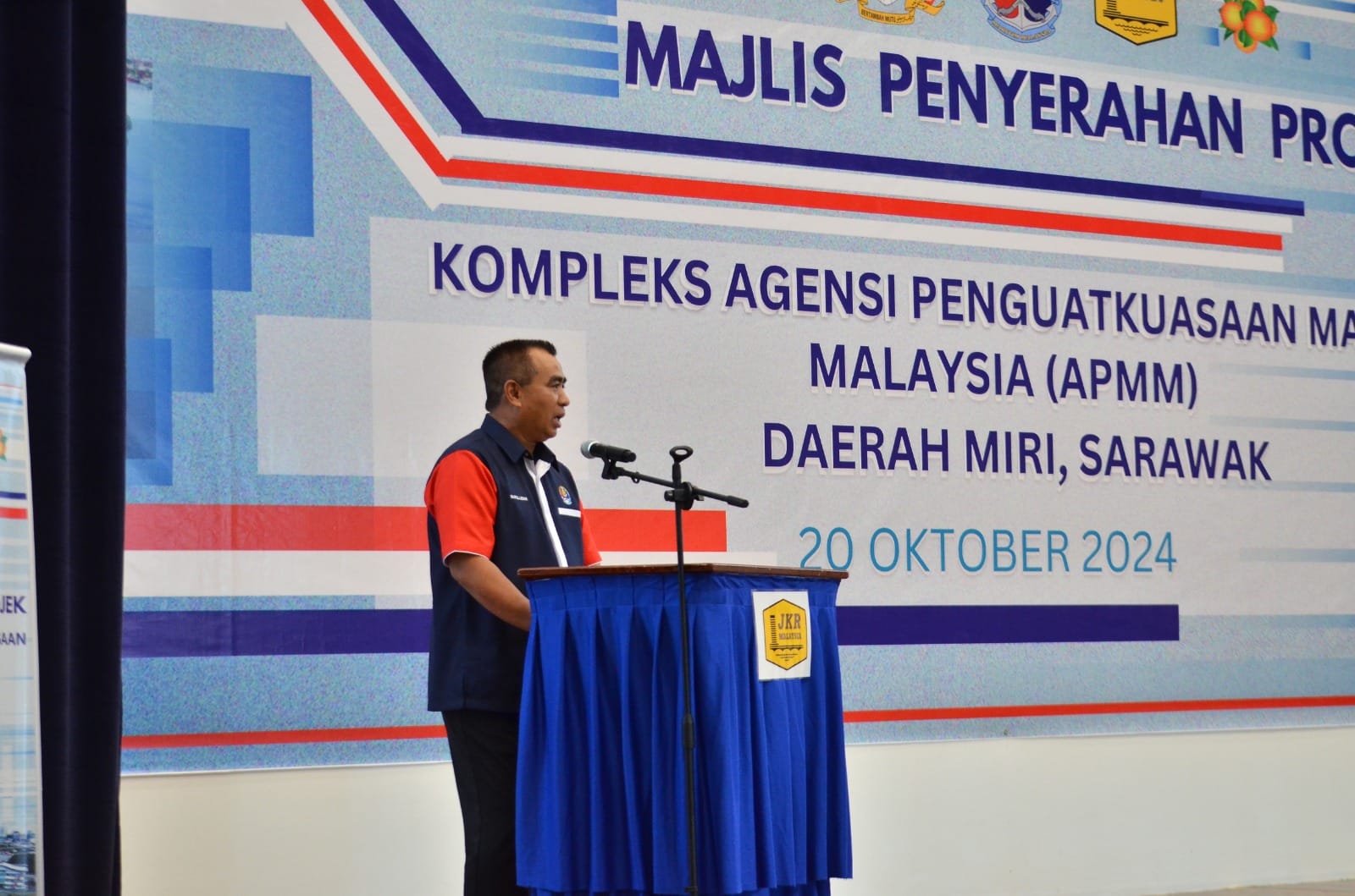 MAJLIS PENYERAHAN PROJEK KOMPLEKS AGENSI PENGUATKUASAAN MARITIM MALAYSIA ZON MARITIM MIRI
